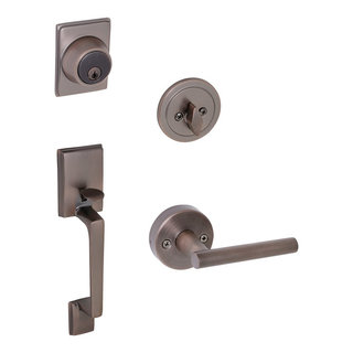 Design House 581918 Moderno 2-Way Adjustable Eastport Leverset, Brushed ...