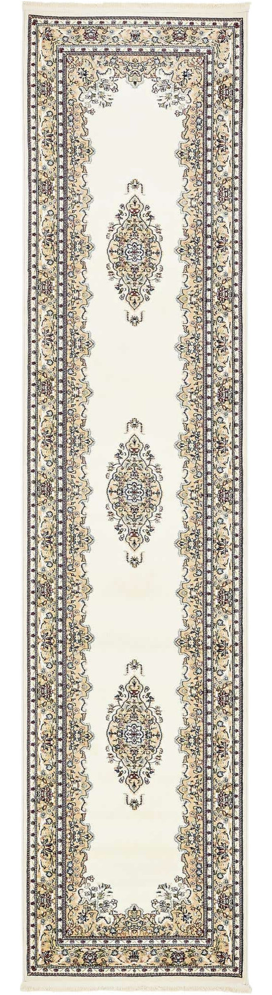 Rug Unique Loom Narenj Ivory Runner 3' 0 x 13' 0 - Traditional - Hall ...