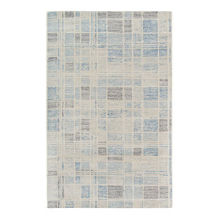 Amer Rugs Vector VEC-38 Dusk Blue Blue Hand-tufted Area Rugs, 2'x3 ...