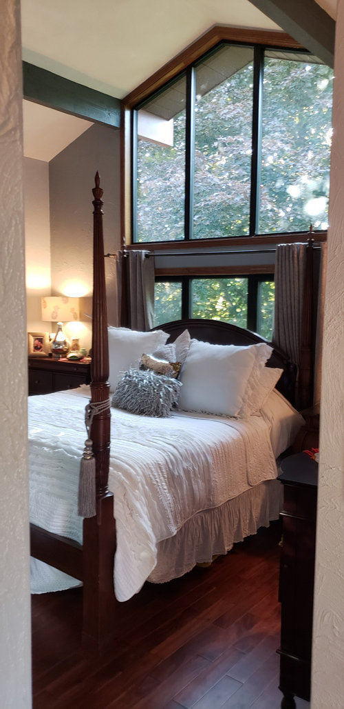 bedroom with large window