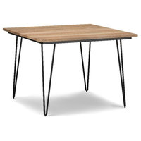Hunter SOLID WOOD and Iron 42x42" Square Industrial Dining Table in ...