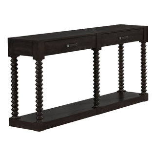 Meredith 2-drawer Sofa Table Coffee Bean - Traditional - Console Tables ...