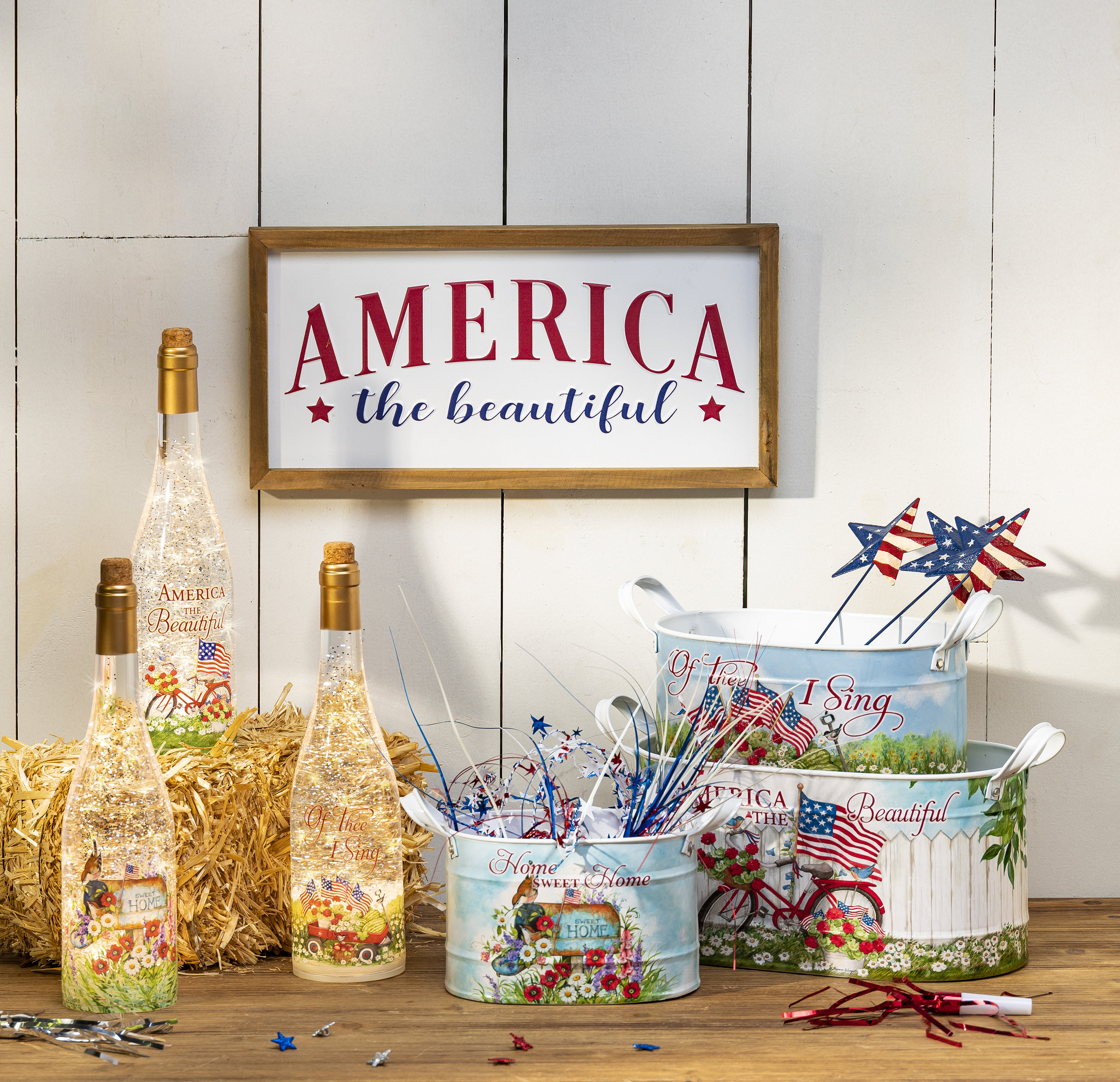 Set of 3, Assorted 12.5" Battery Operated Spinning Water Bottles ...