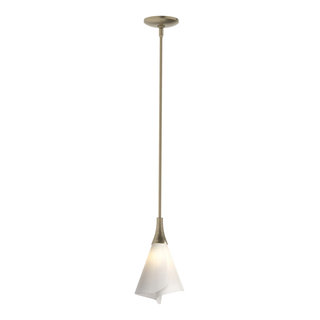 Mobius Mini Pendant, Soft Gold, Spun Frost Shade - Transitional ...