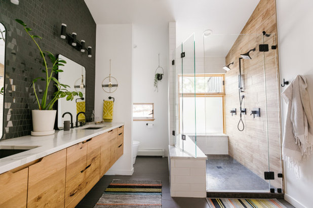 7 Beautiful New Bathrooms With a Low-Curb Shower