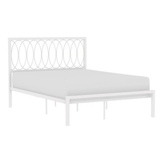 Hillsdale Naomi Metal Geometric Interlocking Ring Design Queen Platform ...