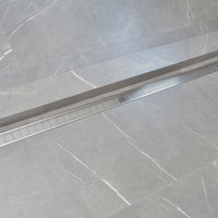 Offset Linear Drain, 40 Inch Side Outlet Linear Drain Complete Set ...