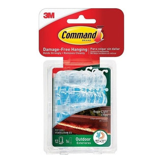Command Outdoor Rope Light Clips, Clear, Plastic - Traditional ...