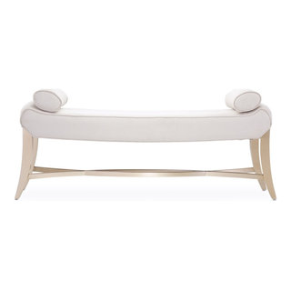 Aico Amini Malibu Crest Bed Bench in Chardonnay - Contemporary ...