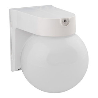 LED Security Light Wall Pack, 12W, Round - Contemporary - Outdoor Wall ...