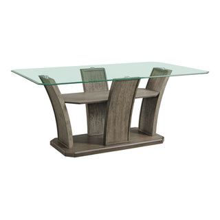 Dapper Gray Rectangular Counter Table - Contemporary - Dining Tables ...