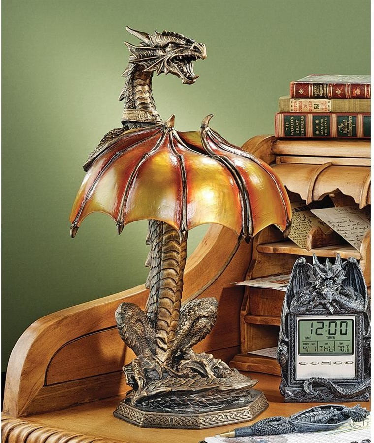 Dragon Strike Lamp - Asian - Table Lamps - by XoticBrands Home Decor ...