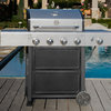 Kenmore 4 Burner Open Cart Gas Grill with Side Burner - Contemporary - Outdoor Grills - by ...