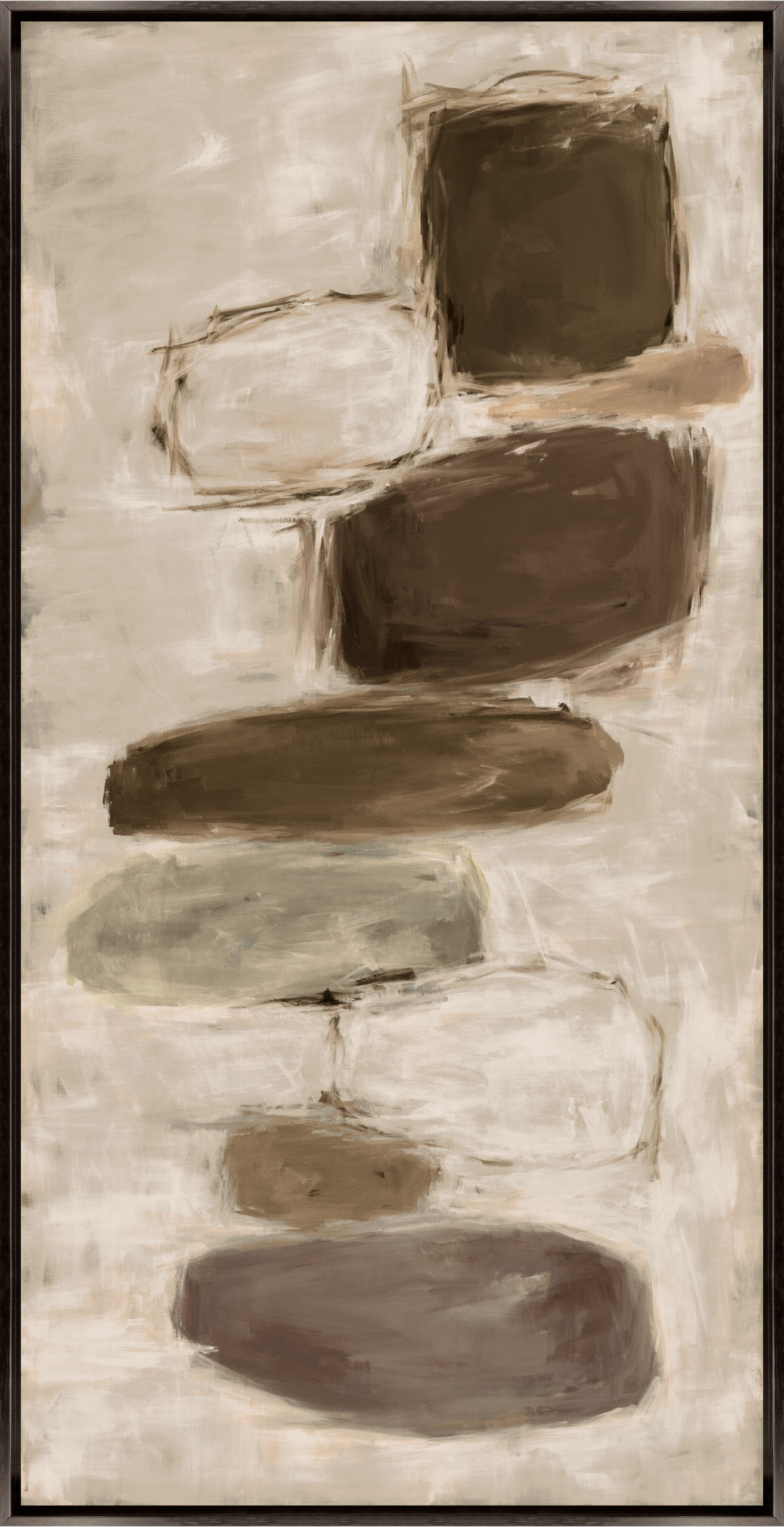 Stone Stacking, 47 x 95 - Contemporary - Prints And Posters - by ...
