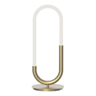 Huron Table Lamp, Natural Brass - Modern - Table Lamps - by Kuzco ...