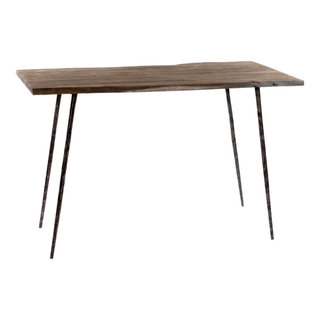 Violet 48" Wide Desk, Dark Gray - Industrial - Desks And Hutches - by ...