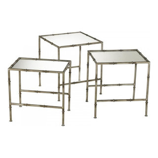 Cyan Design Bamboo Nesting Tables, Bronze - Transitional - Side Tables ...