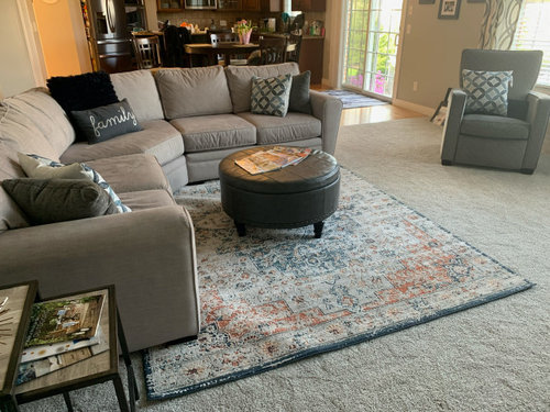 Suggestions on rug size and how to prevent it fron bunching?