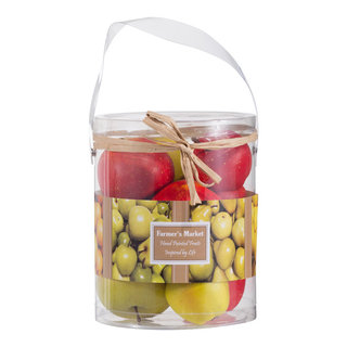 Artificial Fuji Apple in Box - Farmhouse - Decorative Objects And ...