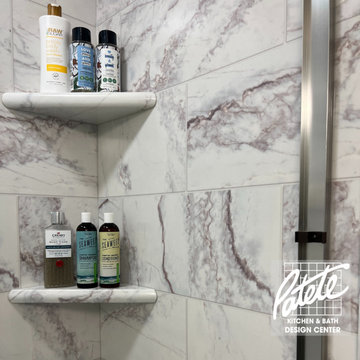 75 Blue Wood-Look Tile Floor Bathroom Ideas You'll Love - March, 2023 ...