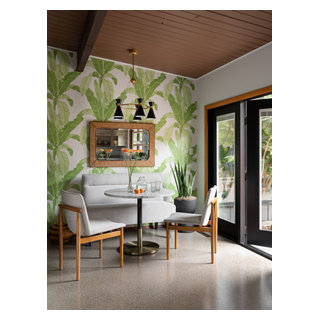 West Coast Darling Kitchen + Powder Room - Midcentury - Kitchen ...