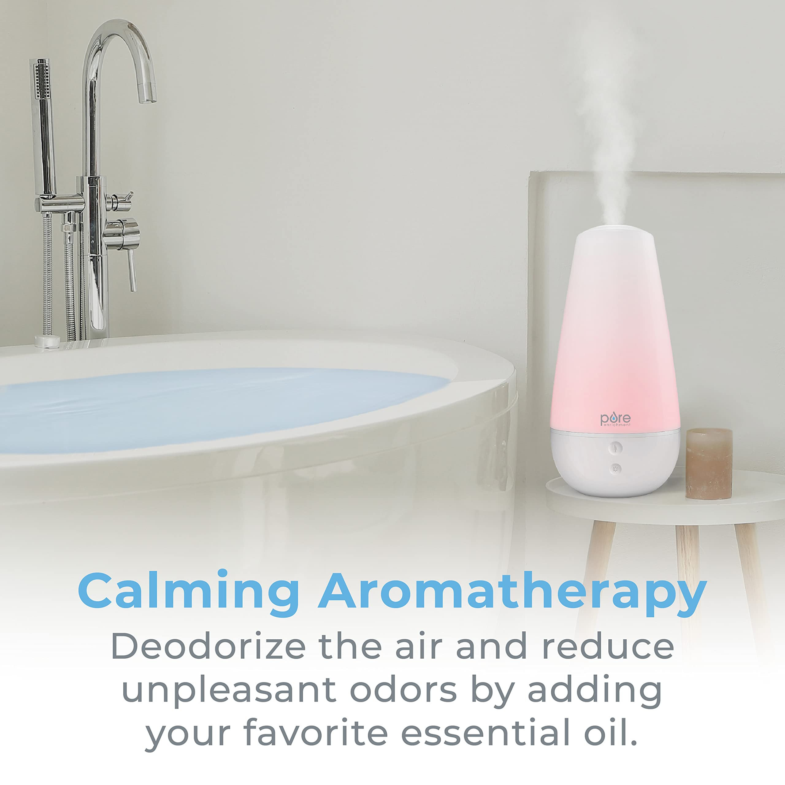 Whisper-Quiet Humidifier, Color Changing Night Light, & Essential Oil ...