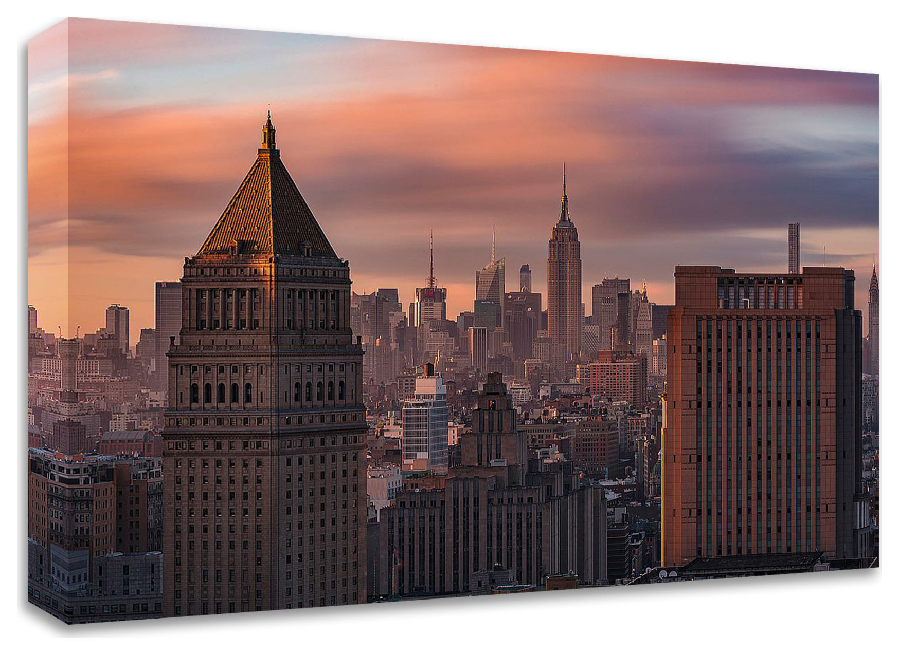 "Golden Light New York Low Clouds" by Bruce Getty, Print on Canvas, 21 ...