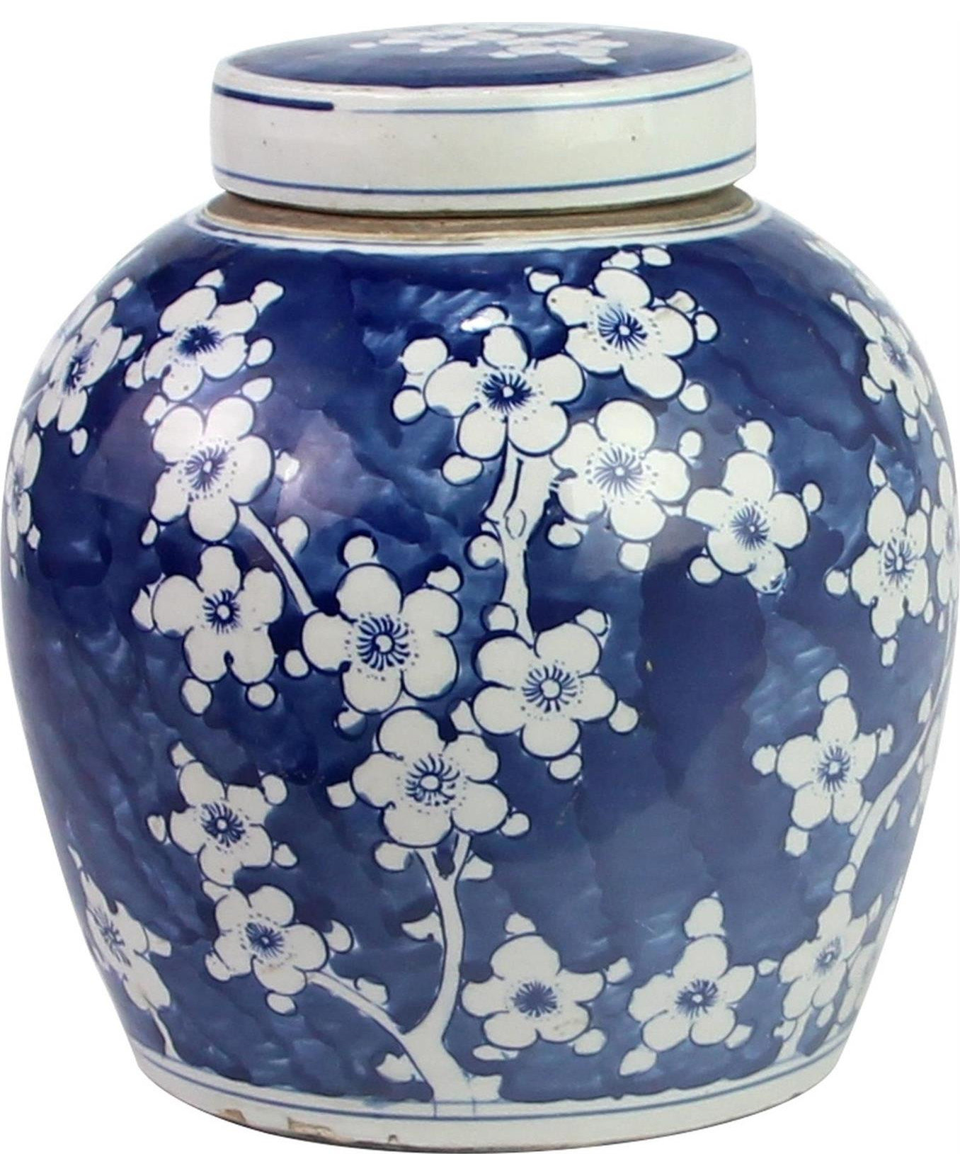 Ming Jar With Plum Blossom Design - Asian - Decorative Jars And Urns ...