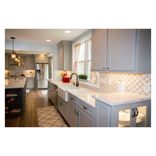 Ft Mitchell Gray Transitional Kitchen Remodel - Transitional - Kitchen ...