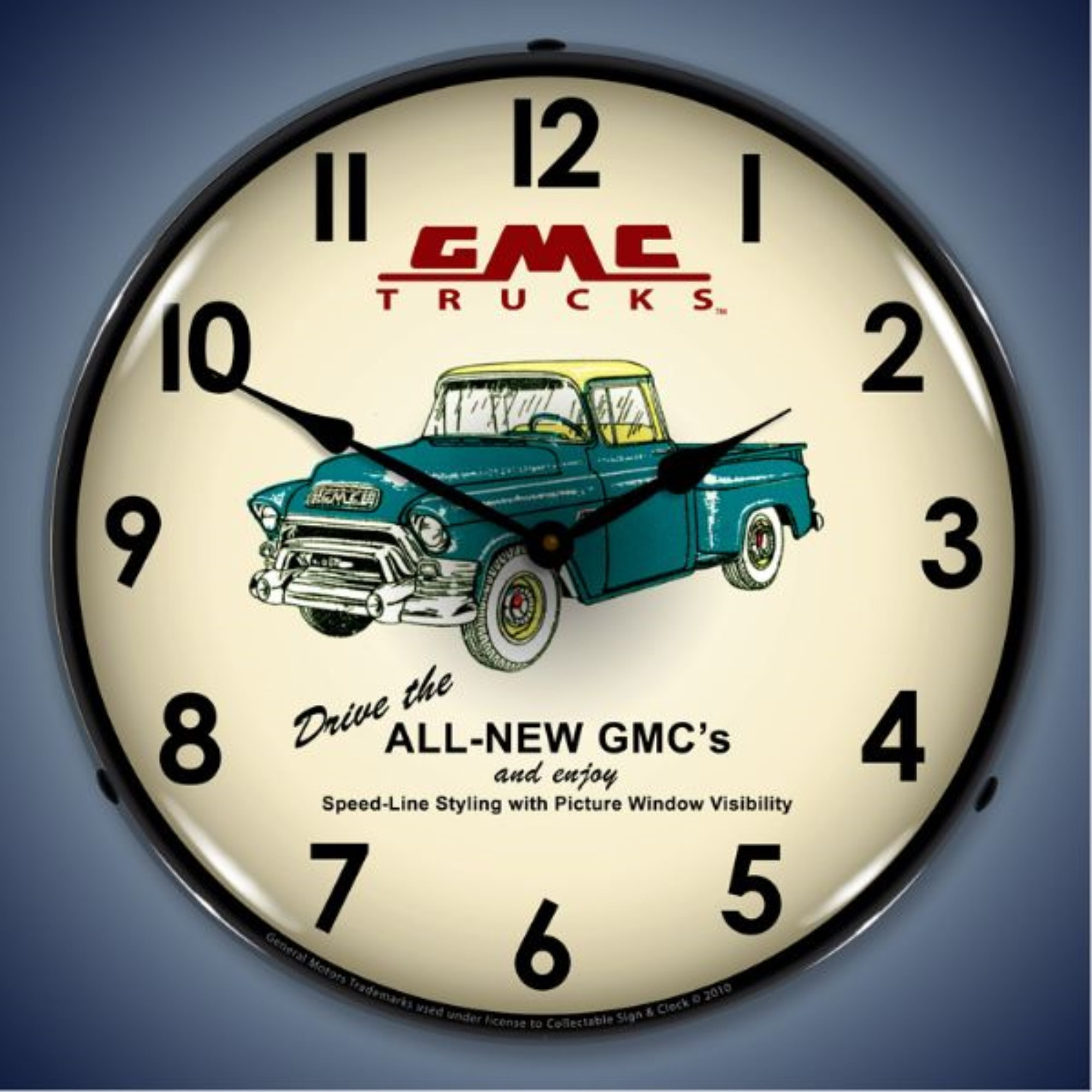 GM1001234 GMC Trucks 1956 Clock - Midcentury - Wall Clocks - by ...