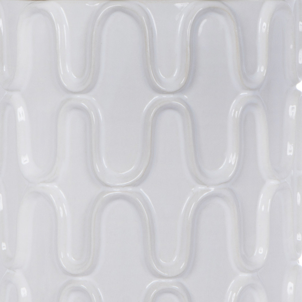 Vickerman White Ceramic Container with Lid, 12" - Traditional ...