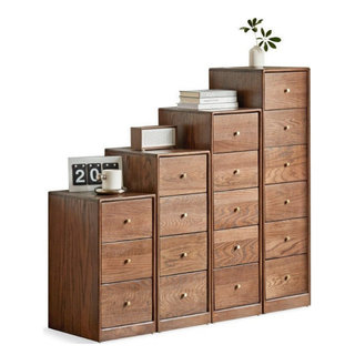 Oak, Beech solid wood side cabinet, multi-functional storage ...