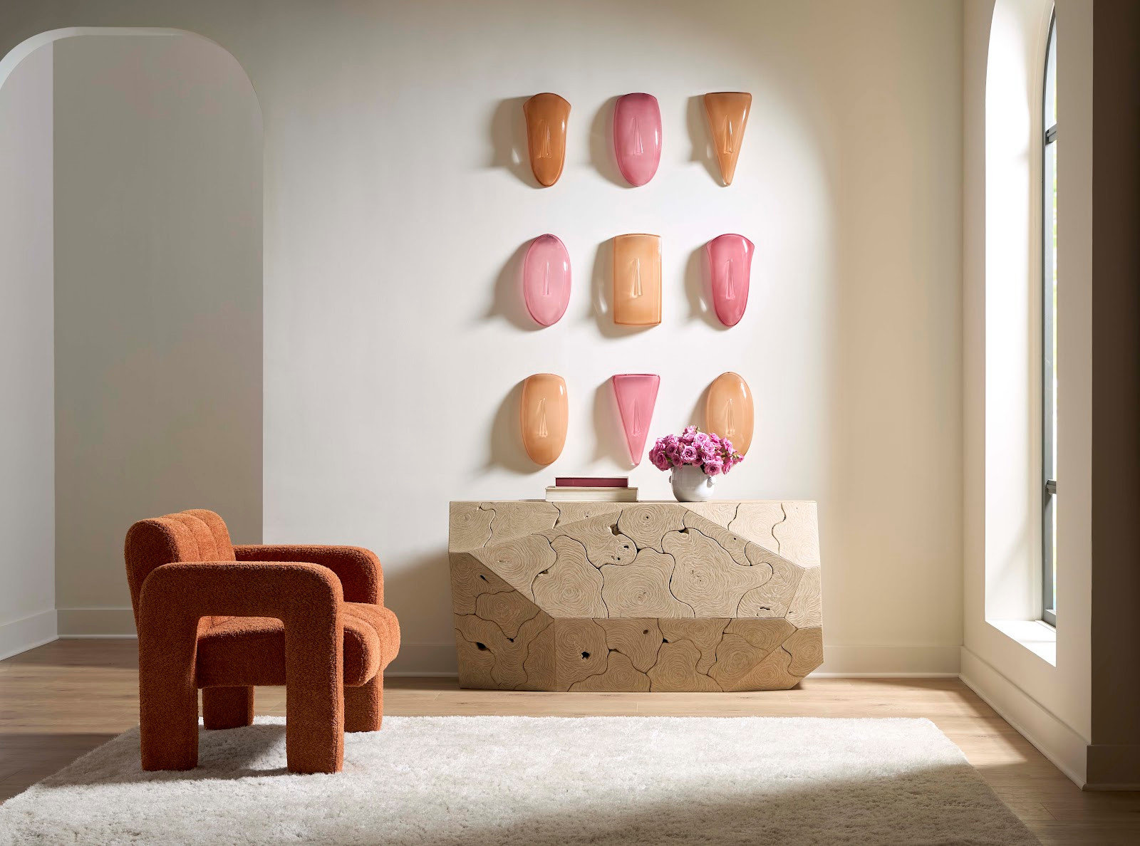 Wood Hourglass Stool, 16x16x20"h - Modern - Side Tables And End Tables ...