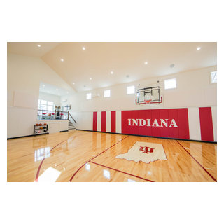 Indoor Basketball Court Addition - Traditional - Home Gym ...