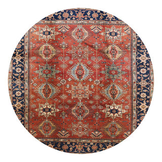 Ahgly Company Indoor Rectangle Mid-Century Modern Area Rugs, 5' x 7', 6 ...