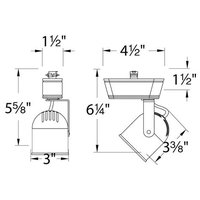 Track Head in Black - Transitional - Track Heads And Pendants - by ...
