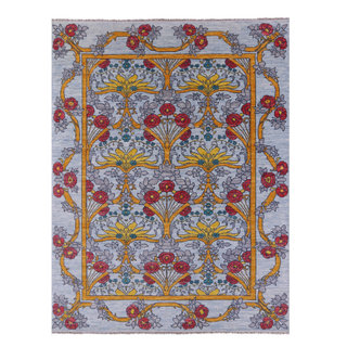 9' 0" X 12' 0" William Morris Hand Knotted Wool Rug - Q20007, 9' 0" X ...