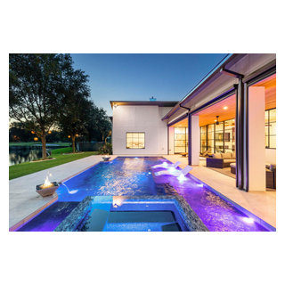 Modern Home on Championship Golf Course - Modern - Pool - Houston - by ...
