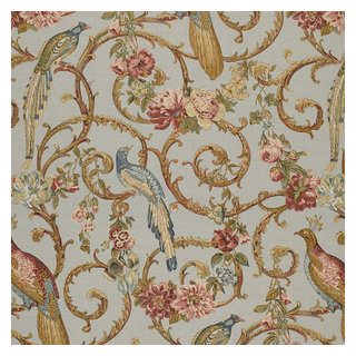 SAMPLE Schumacher Madrigal Fabric, Sky - Traditional - Fabric - by ...