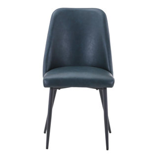 Maddox Mid-Century Modern Faux Leather Upholstered Dining Chair (Set of ...