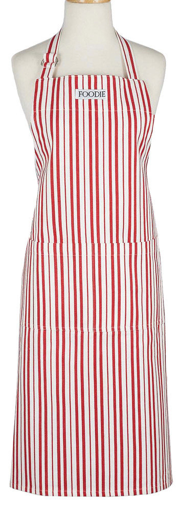 DII Tomato Stripe Foodie Gourmet Chef Apron - Farmhouse - Aprons - by ...