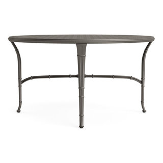 Calcutta 54" Round Cast Top Dining Umbrella Table - Traditional ...