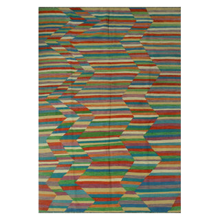 Winchester Kilim Amangul Purple Rug, 6'6 x 9'7 - Contemporary - Area ...