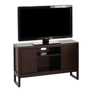 Progressive Furniture TV Console, Dark Chocolate - Transitional ...