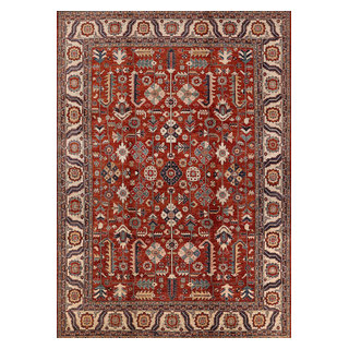 Ahgly Company Indoor Rectangle Mid-Century Modern Area Rugs, 5' x 7', 6 ...