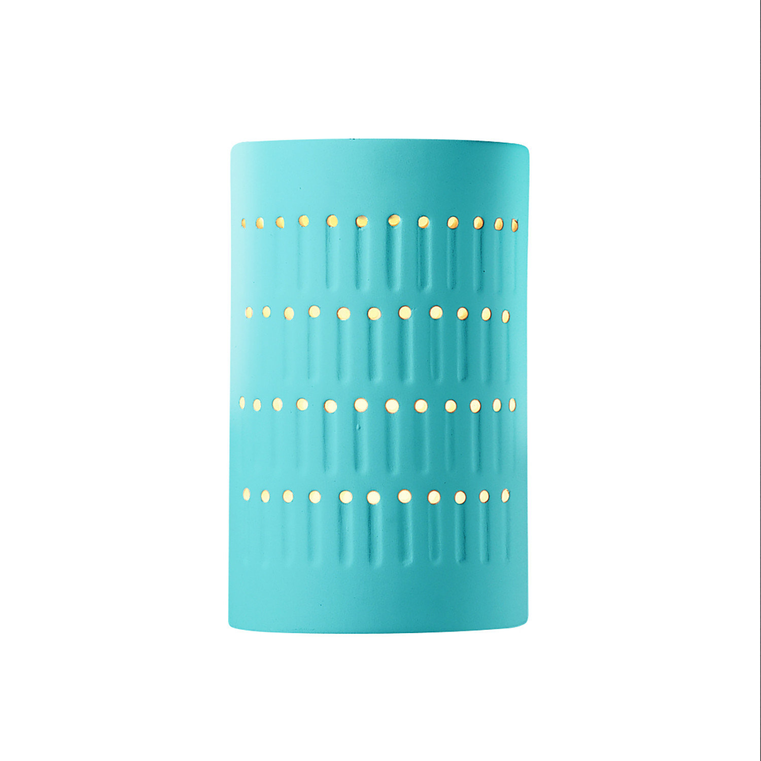 Ambiance Small Cactus Cylinder Wall Sconce, Open, Reflecting Pool, LED ...