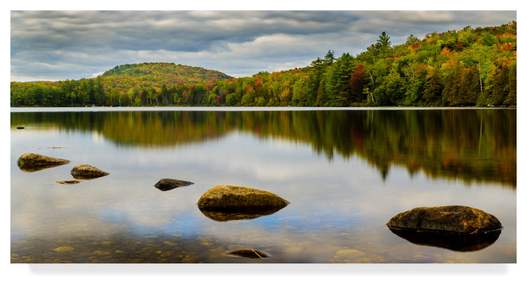 Brenda Petrella Photography Llc 'Fall Reflection On Ricker Pond' Canvas ...