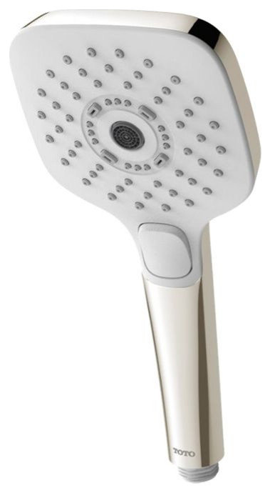 TOTO 4in Square Multi-Spray Hand Shower with Rubber Nozzles, Comfort ...