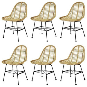 Gdf studio silverdew indoor wicker dining chairs store