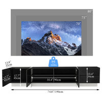 Inn | Modern Minimalistic TV Stand with RGB LED Lights - Transitional ...